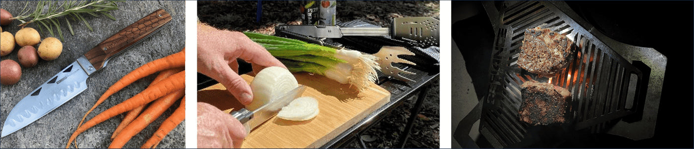Portable Grills & Folding Knives for Camp Cooking | Defiance Tools